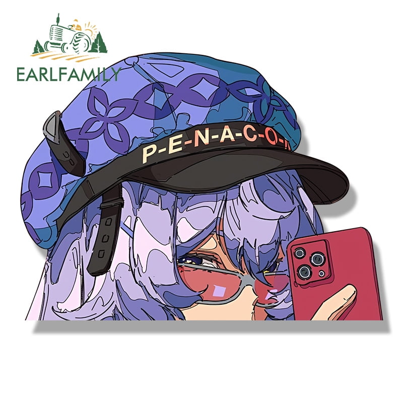 EARLFAMILY Acheron x Black Swan Peek Car Sticker Honkai Star Rail ...