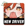 EARLFAMILY Chibi Genshin Impact New Driver Car Sticker Vinyl Sign Cute ...