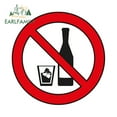 EARLFAMILY Drinking prohibited Car Stickers Warning Motorcycle Caravan ...