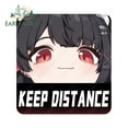 EARLFAMILY Kawaii Big Face Cute Warning Fine Car Stickers Vinyl Car ...