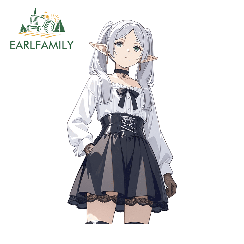 EARLFAMILY Size 5.1" Frieren Car Sticker Laptop Host JDM Windshield ...