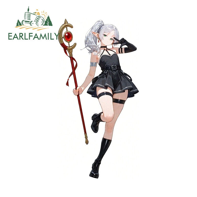 EARLFAMILY Size 5.1" Frieren Girl Car Stickers Motorcycle Windows ...