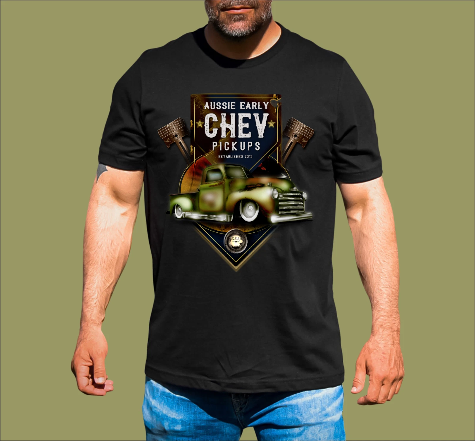 EARLY CHEV PICKUP CLUB T-SHIRT - Walmart.com