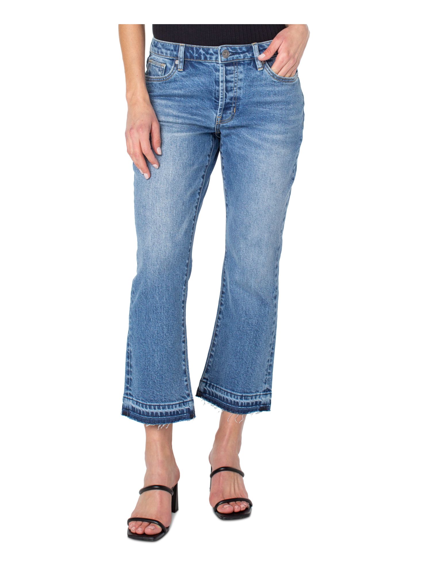 EARNEST SEWN NEW YORK Womens Blue Zippered Pocketed Button Closure ...