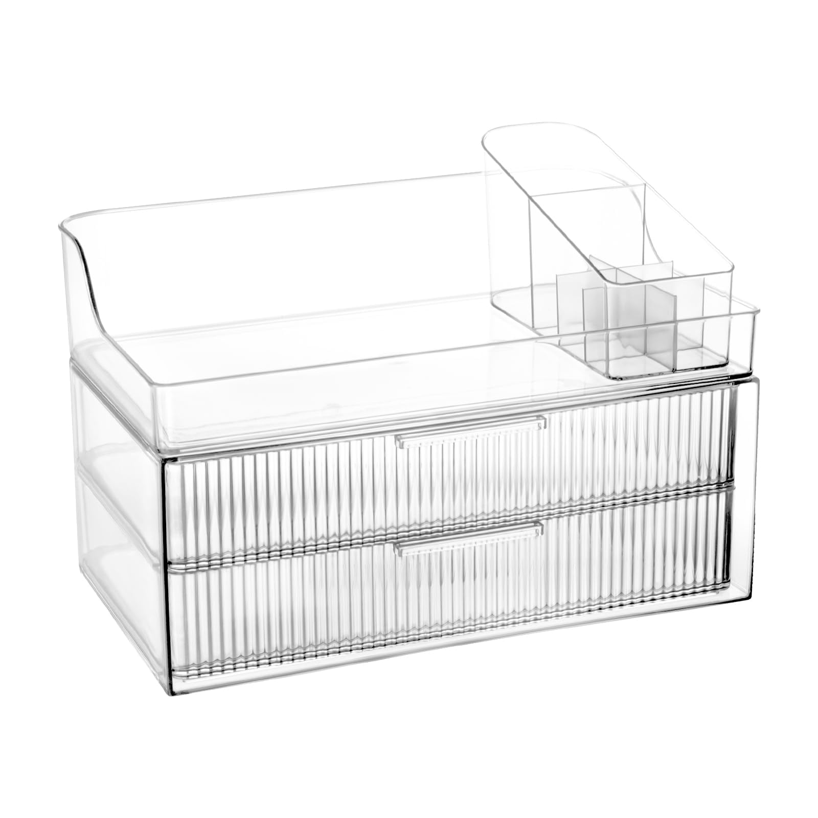 EAROND 3 Tier Acrylic OIF8 Stackable Makeup Organizer Countertop with ...