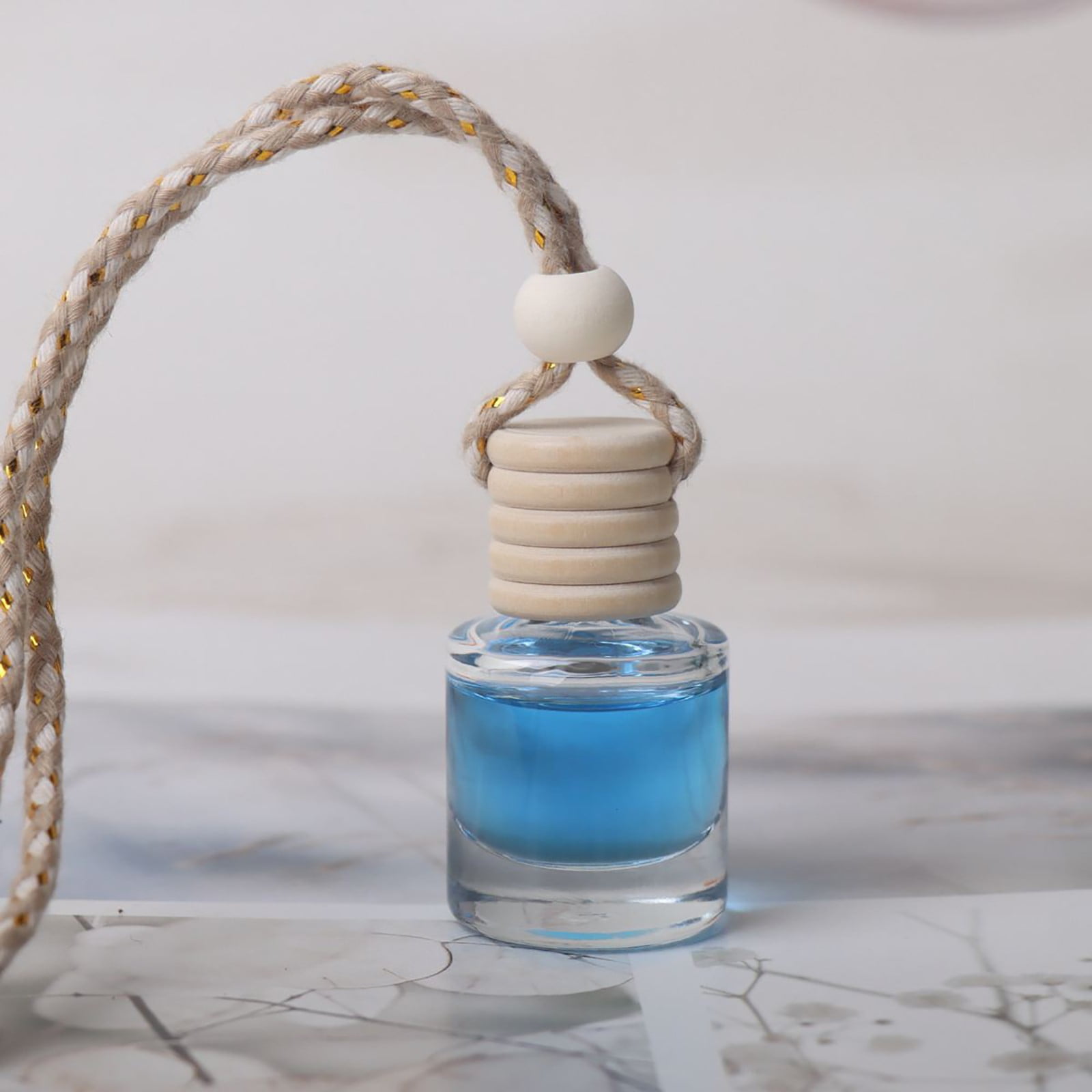 EARSTMAKEUP 10ml Hanging Car Air Freshener Diffuser, Clear Glass Essential Diffuser Oil ...