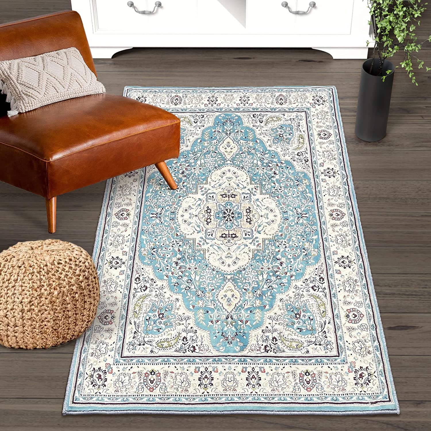 Rosnek Soft Faux Fur Wool Carpet Artificial Wool Sofa Bed Rug Plush ...