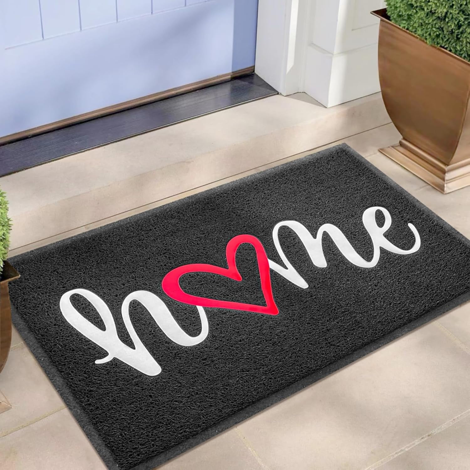 EARTHALL Door Mat Outside Inside Home Doormat, 30"x17.5", Durable Floor ...