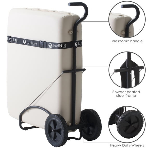 Free Shipping! EARTHLITE Massage Table Traveler Cart - Sturdy Massage ...
