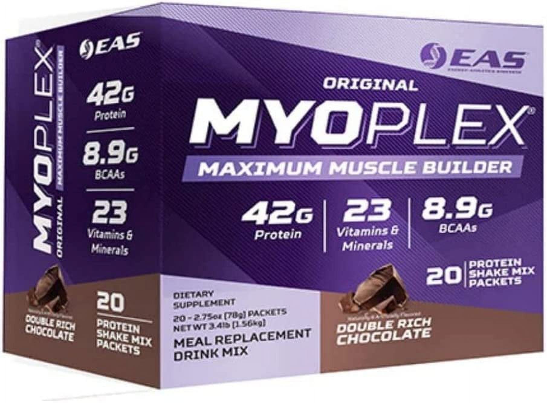 EAS Original MYOPLEX Muscle Builder, Meal Replacement, Double Rich ...