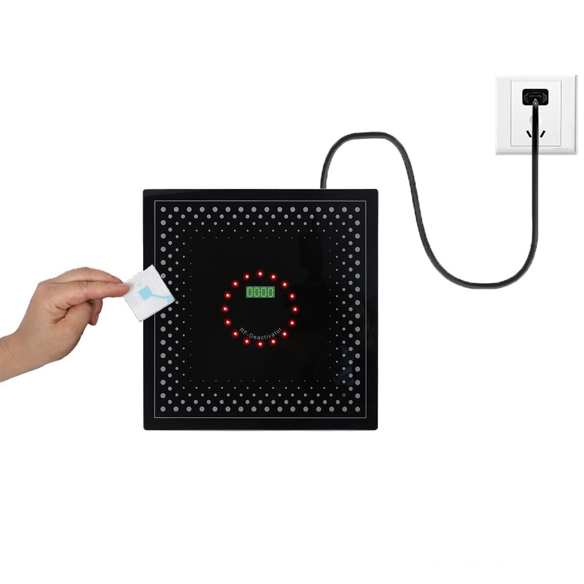 EAS RF 8.2Mhz Soft Label Machine W/ SOUND LIGHT Alarm EAS SYSTEM( USA ...