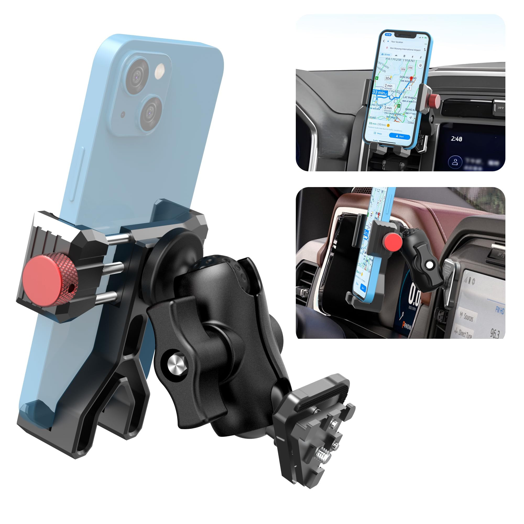 EASEORD Aluminum Vent Phone Mount Compatible with Ford 2021-2024, Ford ...