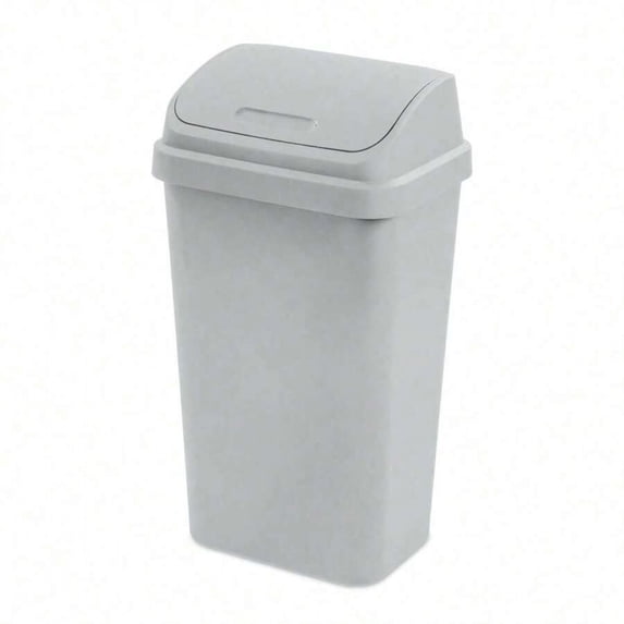 EASHZMFYTBF Kitchen Trash Can, 13 Gallon Plastic Garbage Bin with Swing ...