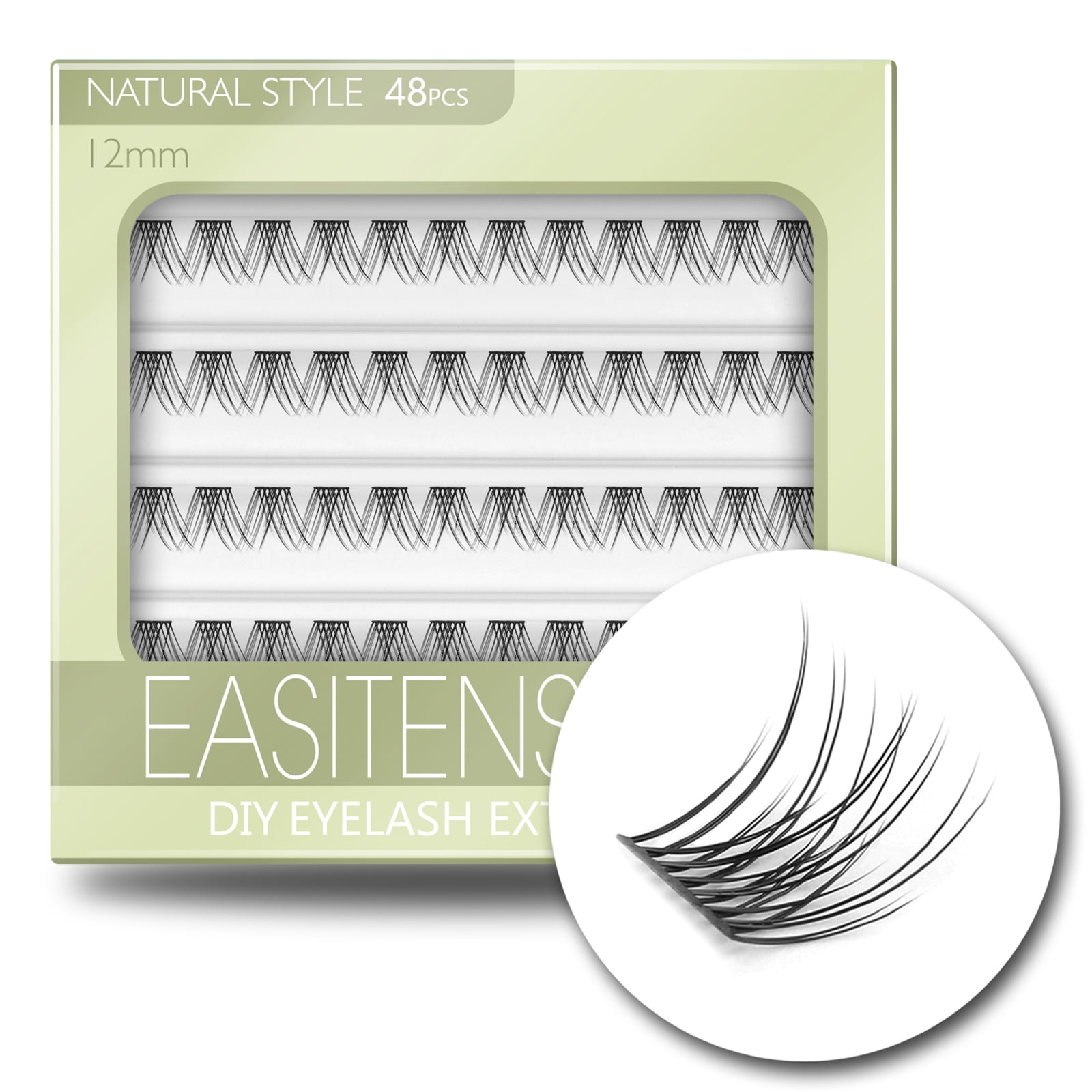 EASITENSION DIY Eyelash Extension lash clusters 3D Effect Individual ...