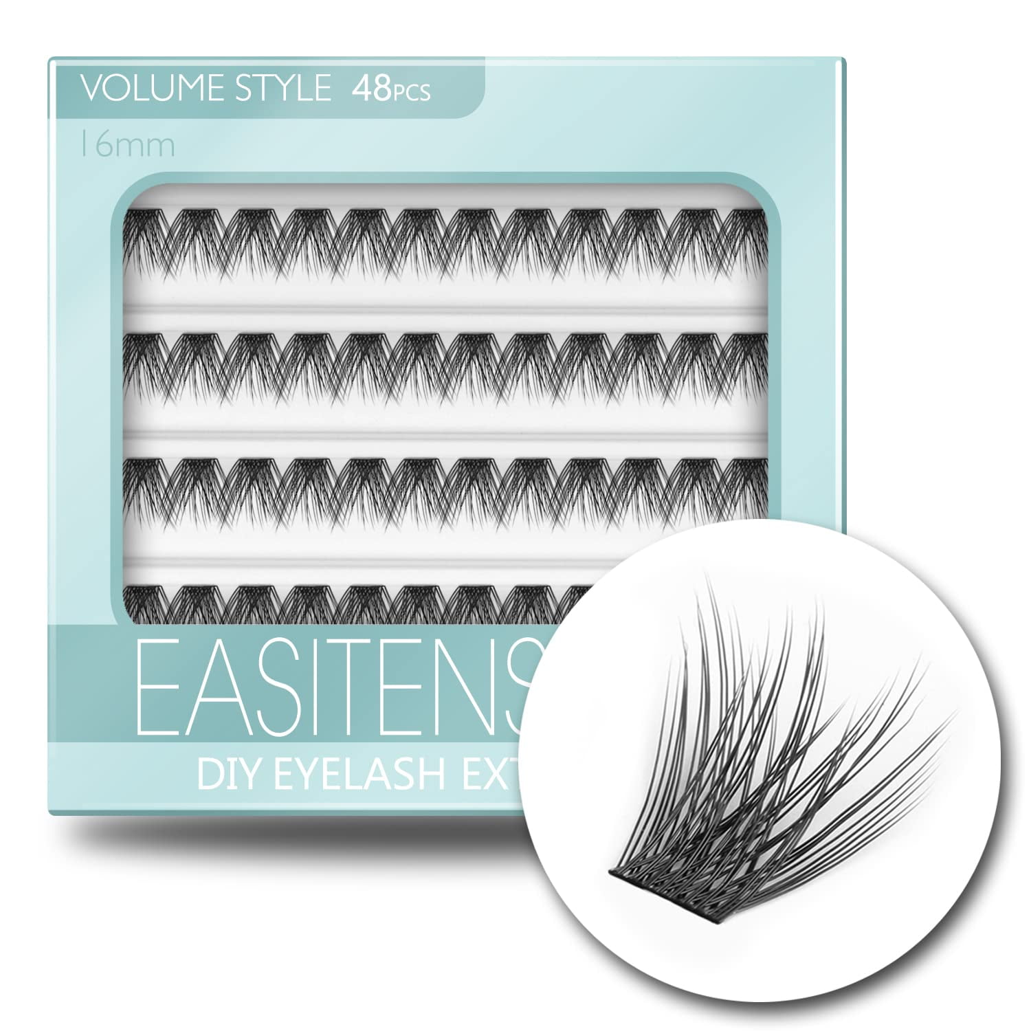 EASITENSION DIY Eyelash Extension lash clusters 3D Effect Individual ...
