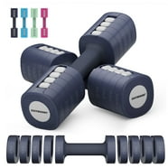 25 lb Dumbbells, Seizeen Single Adjustable Dumbbells Set, Free Weights ...