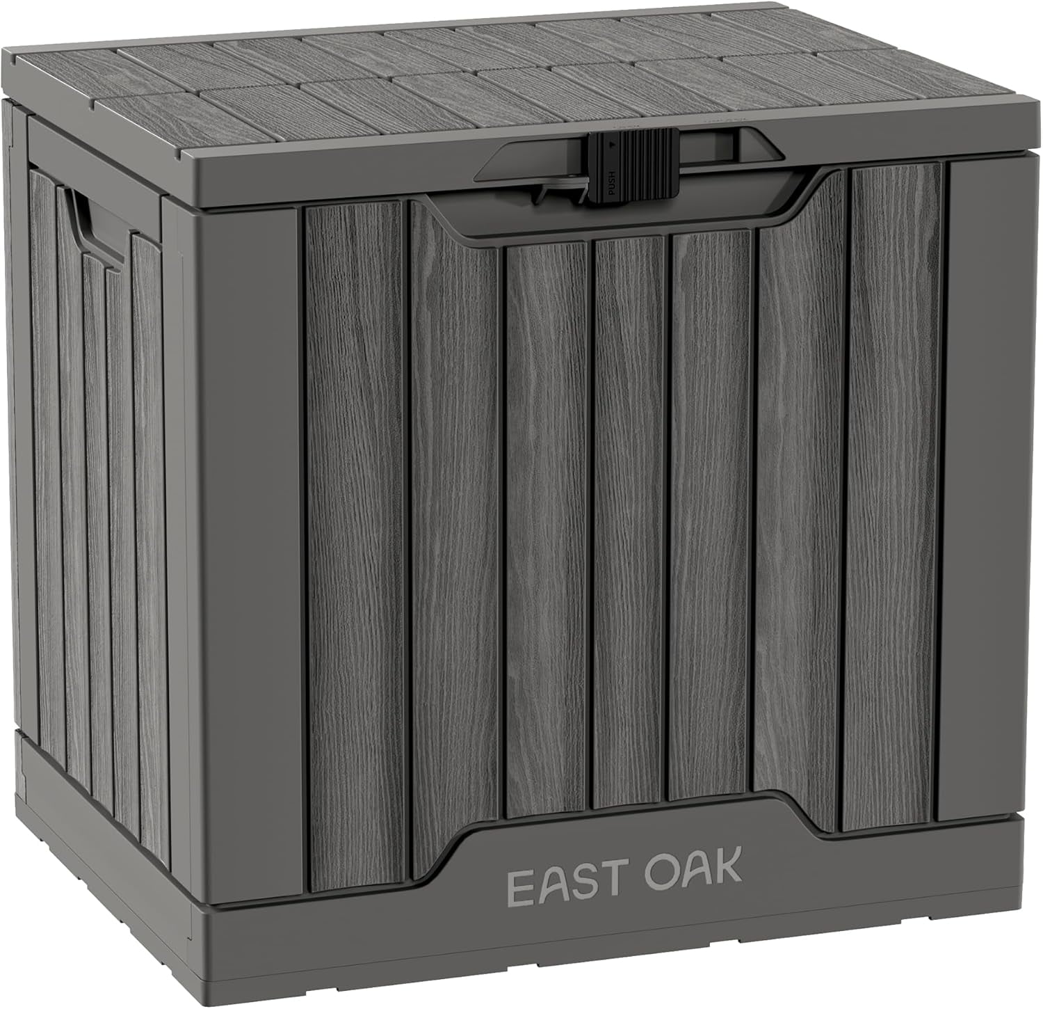 EAST OAK 31 Gallon Deck Box Lockable Waterproof Resin Storage Box, Deep ...