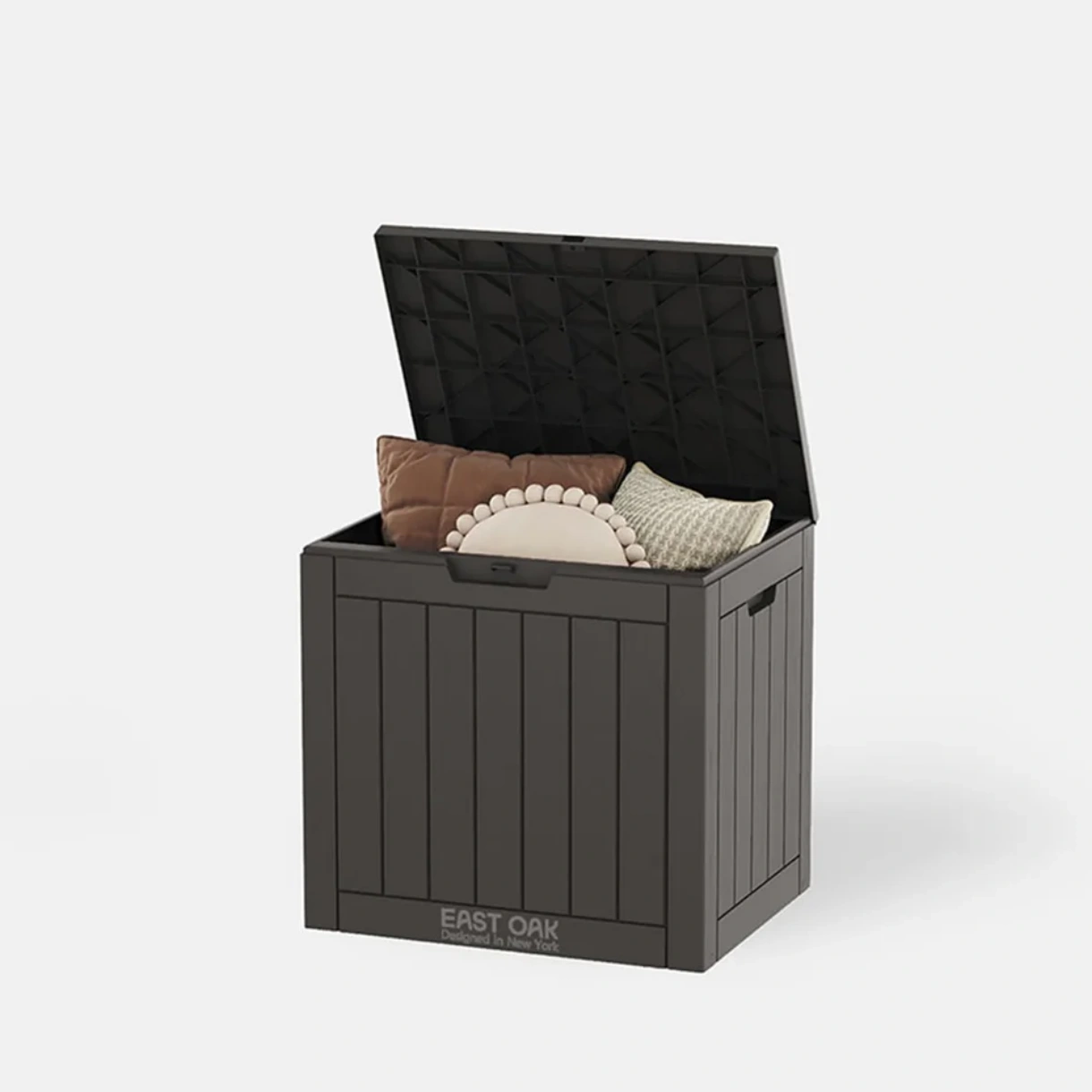 EAST OAK 31 Gallon Deck Box Outdoor Storage Resin Waterproof Resin ...