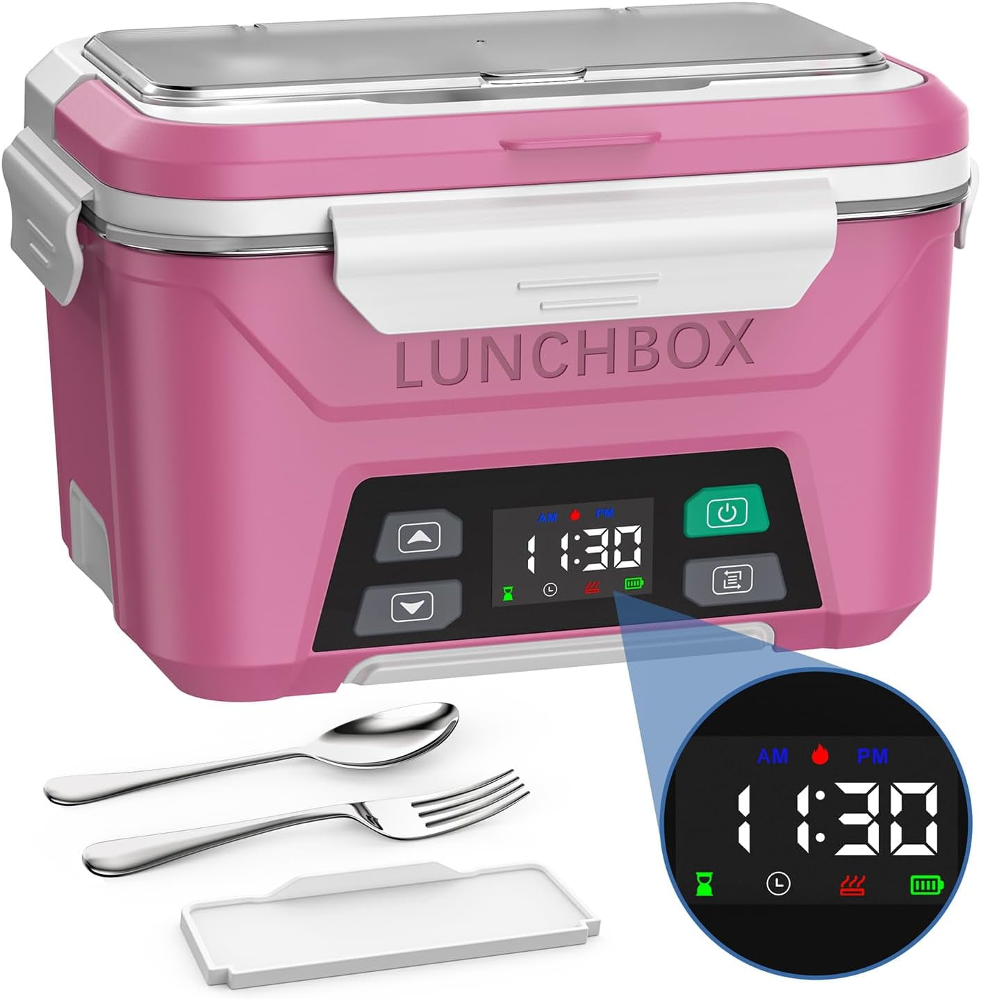 EAST OAK Cordless Electric Lunch Box for Adults, Heated Lunch Box ...