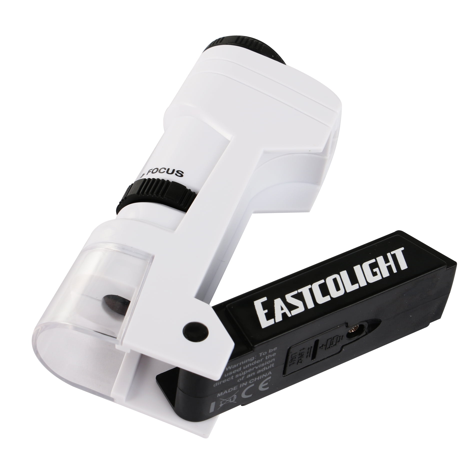 EASTCOLIGHT 36147 50X Pocket Microscope For Kids Handheld Science ...