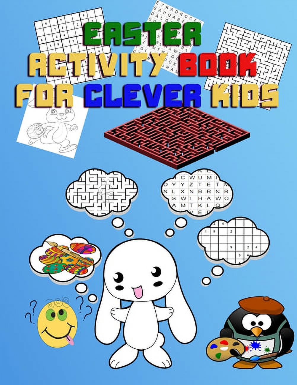 EASTER ACTIVITY BOOK FOR Clever KIDS: easter activity book for smart ...
