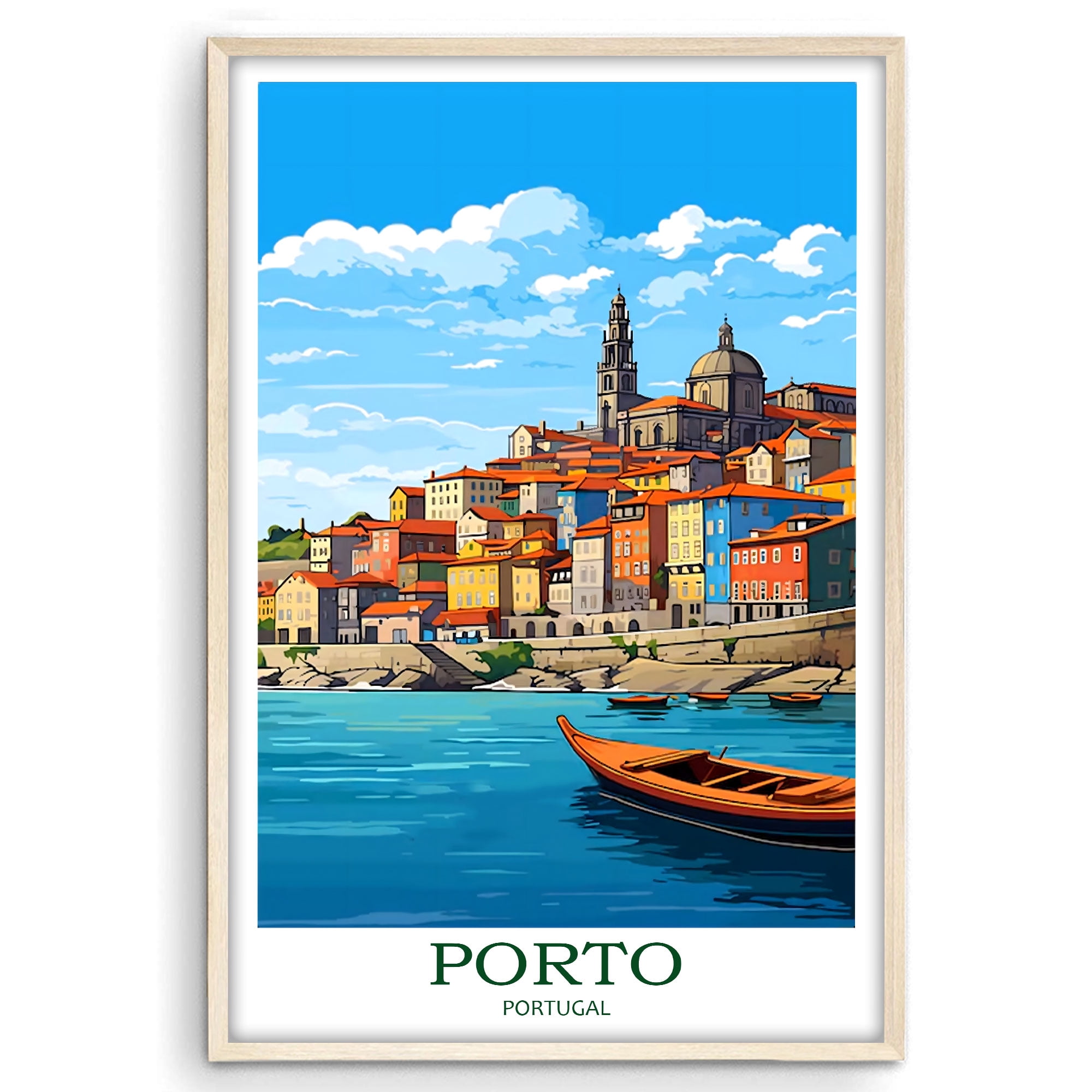 EASTERN PRINT Porto Travel Poster, Portugal Poster, City Posters ...