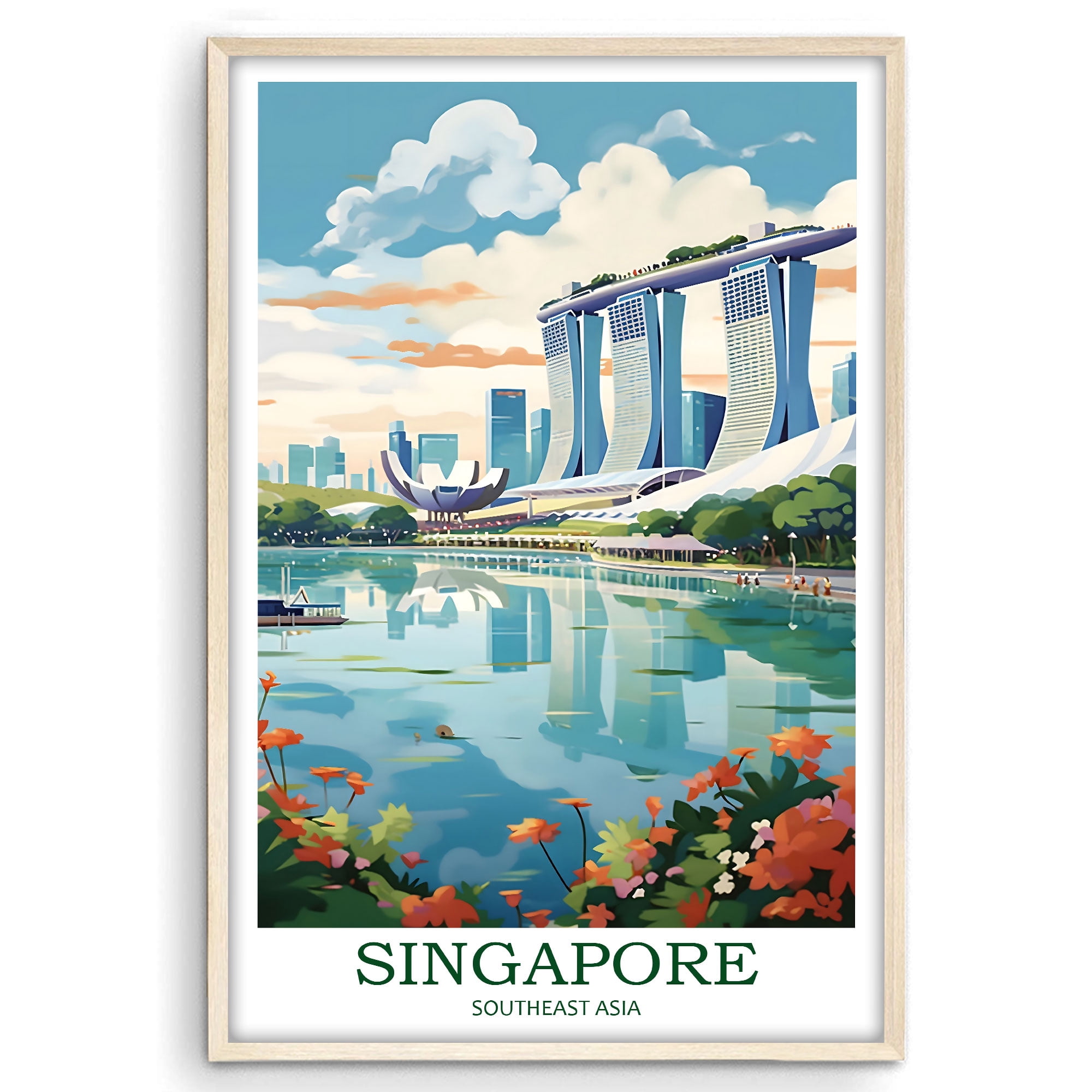 EASTERN PRINT Singapore Poster, Southeast Asia Art, City Posters ...