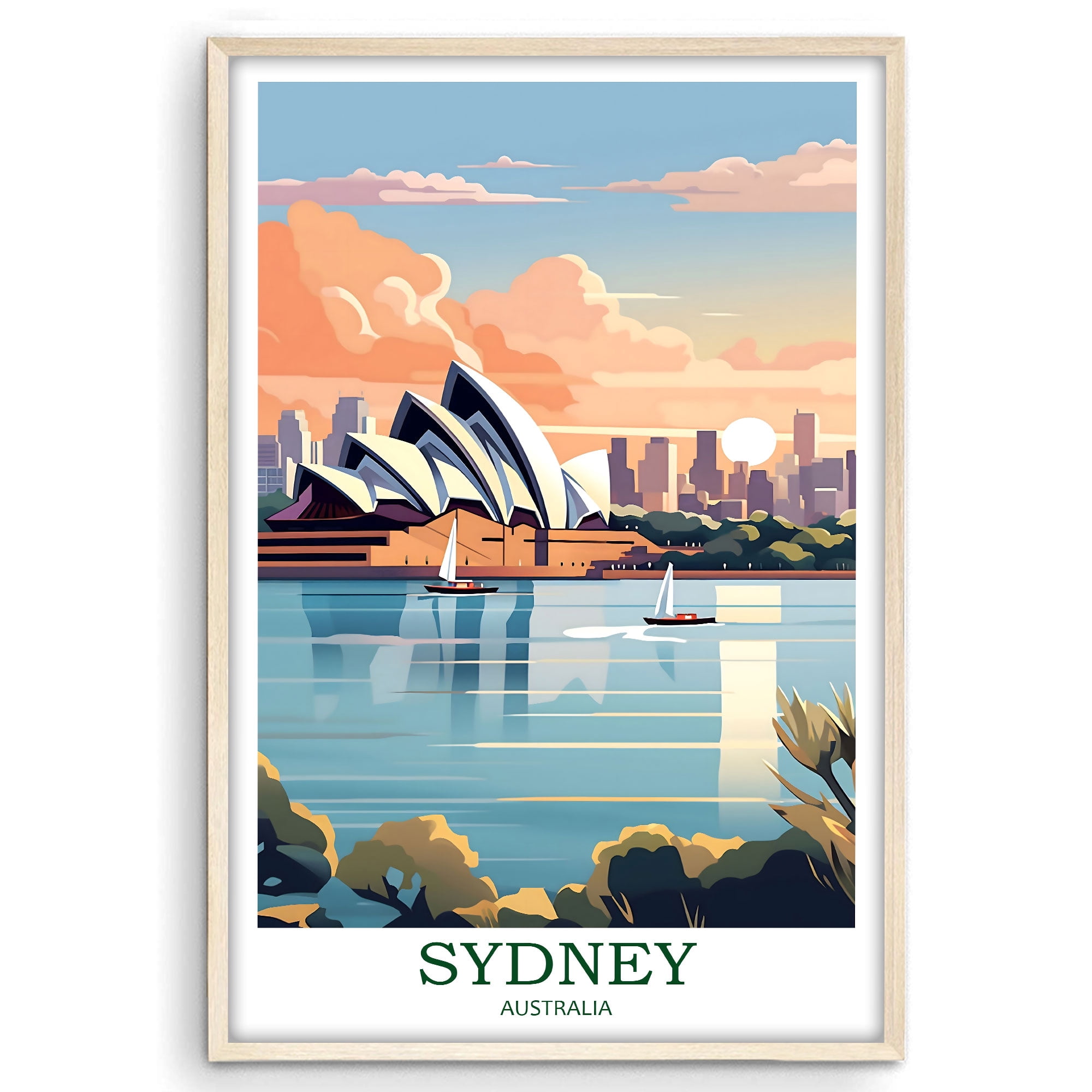 EASTERN PRINT Sydney Travel Poster, Australia Poster, City Posters ...
