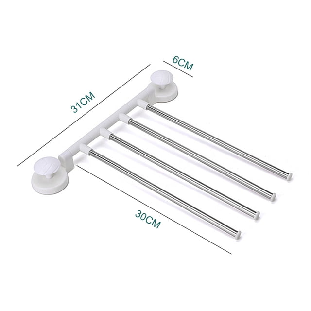 EASTIN 180°Wall Mounted Swivel Towel Bar, Space Saving Towel Racks ...