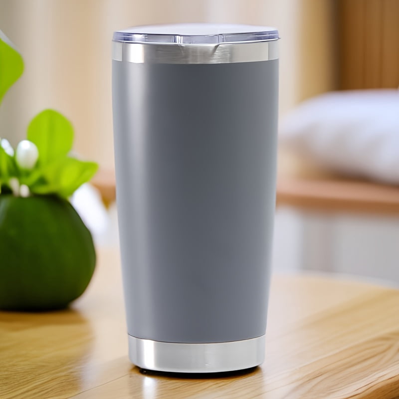 EASTIN 20oz Stainless Steel Travel Mug with Clear Lid - Durable 304 ...