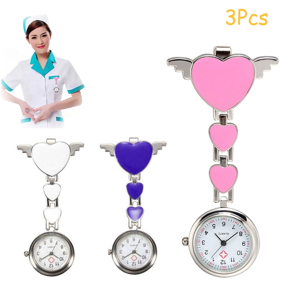 EASTIN 3 Pack Watches for Nurses, Clip on Nurse Watches for Women Men ...