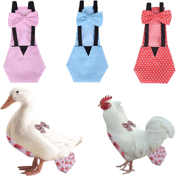 Chicken Diapers For Hens Reusable Duck Diapers, Washable Chicken ...