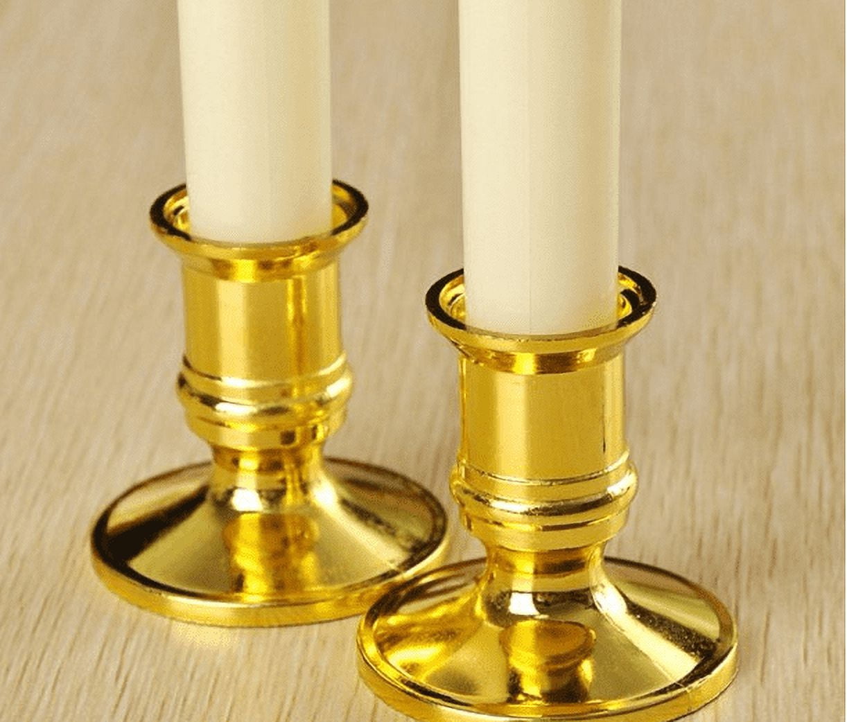 EASTIN 4 Pcs Taper Candle Holders Traditional Shape Fits Standard ...