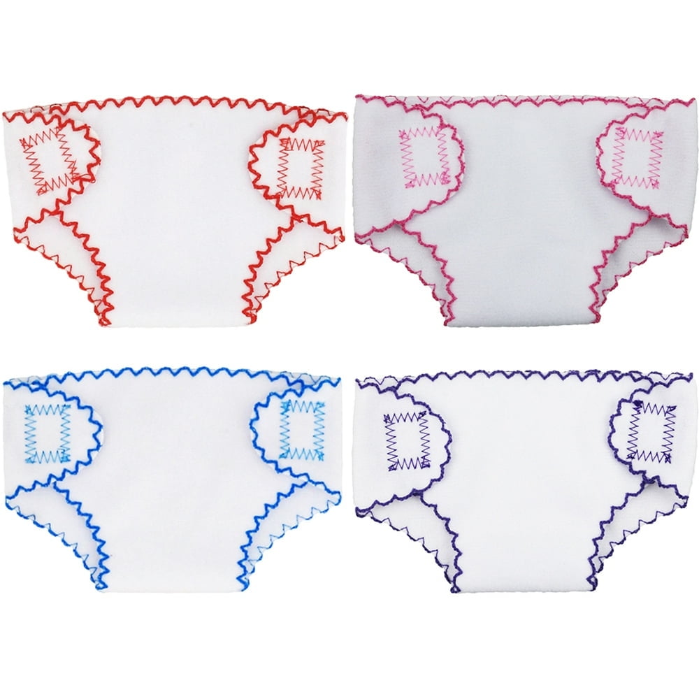 EASTIN Baby Kit Suit Doll Diaper 4 Pcs Cloth Diapers Underwear Pretend ...