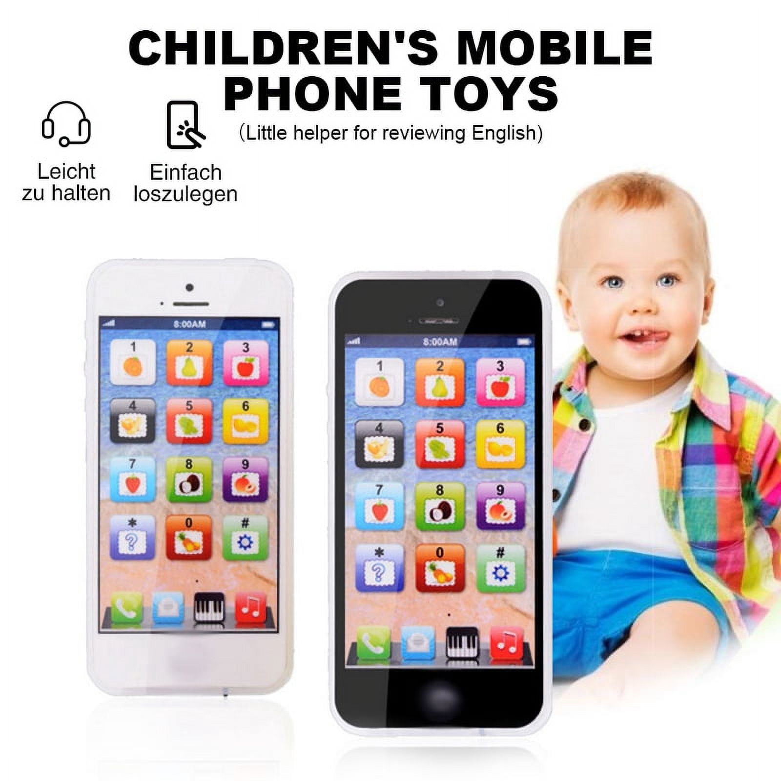 EASTIN Baby Phone, Y-Phone Baby Cell Phone Toy with Lights & Music, 12 ...