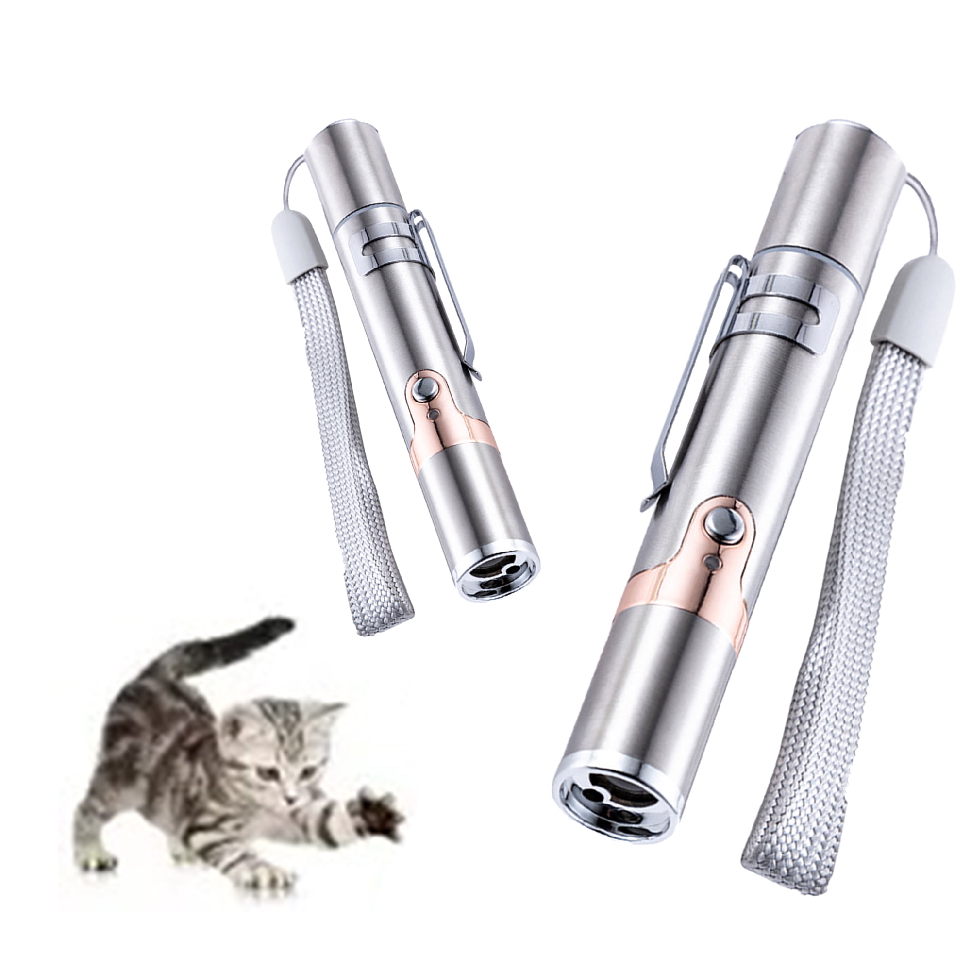 EASTIN Cat Toys, 2 Pieces USB Rechargeable Cat Light and 1 Bell ...