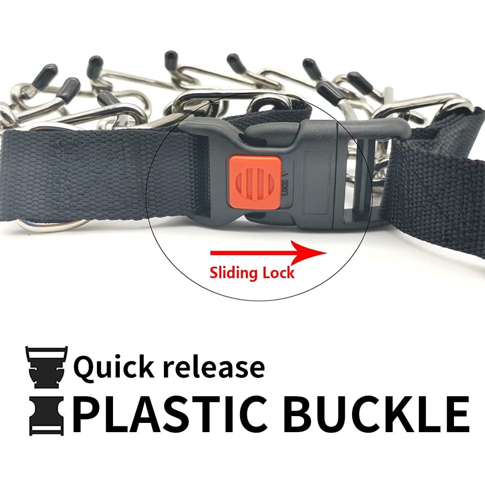 EASTIN Dog Prong Collar, Dog Pinch Training Collar with Quick Release ...