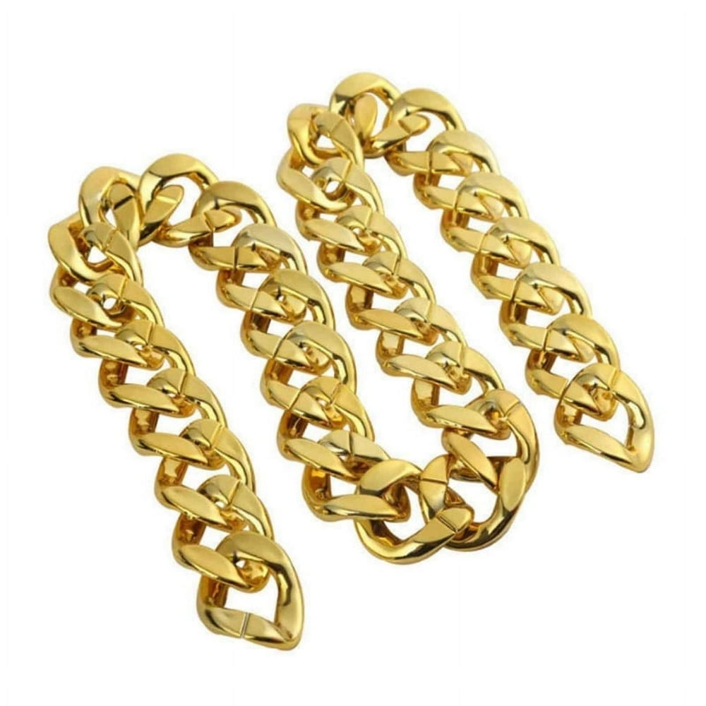 EASTIN Faux Gold Chain Necklace Hip Hop Thick Large Gold Chain Big ...