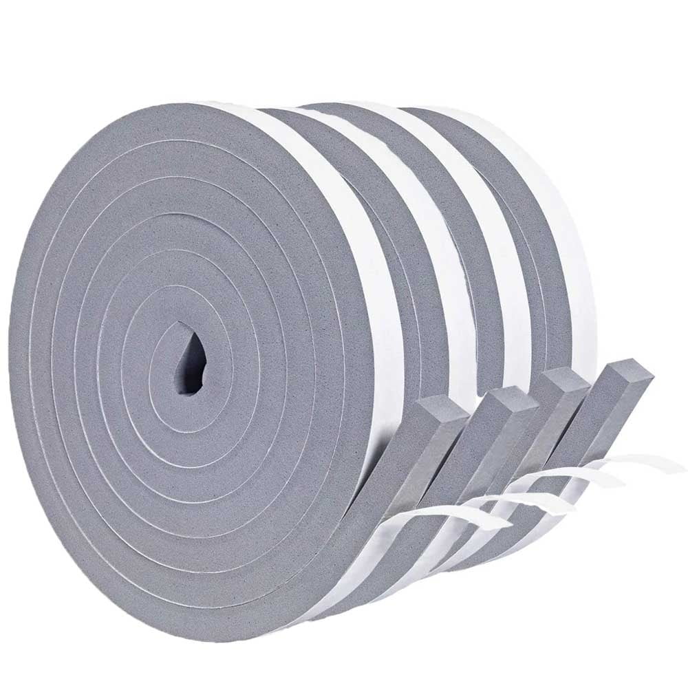 EASTIN Foam Seal Tape 4 Rolls 1/2 Inch Wide X 2/5 Inch Thick, Self ...