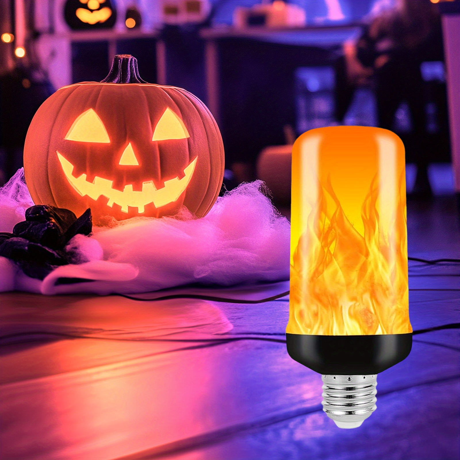 EASTIN LED Flame Effect Light Bulb 4 Modes Flame Light Bulbs E26 Base ...