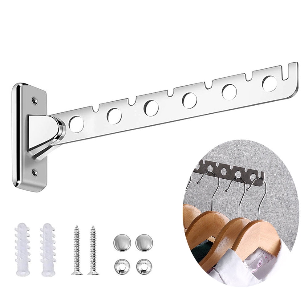 EASTIN Laundry Hangers Wall Mount Clothes Hanger Rack Laundry Room ...