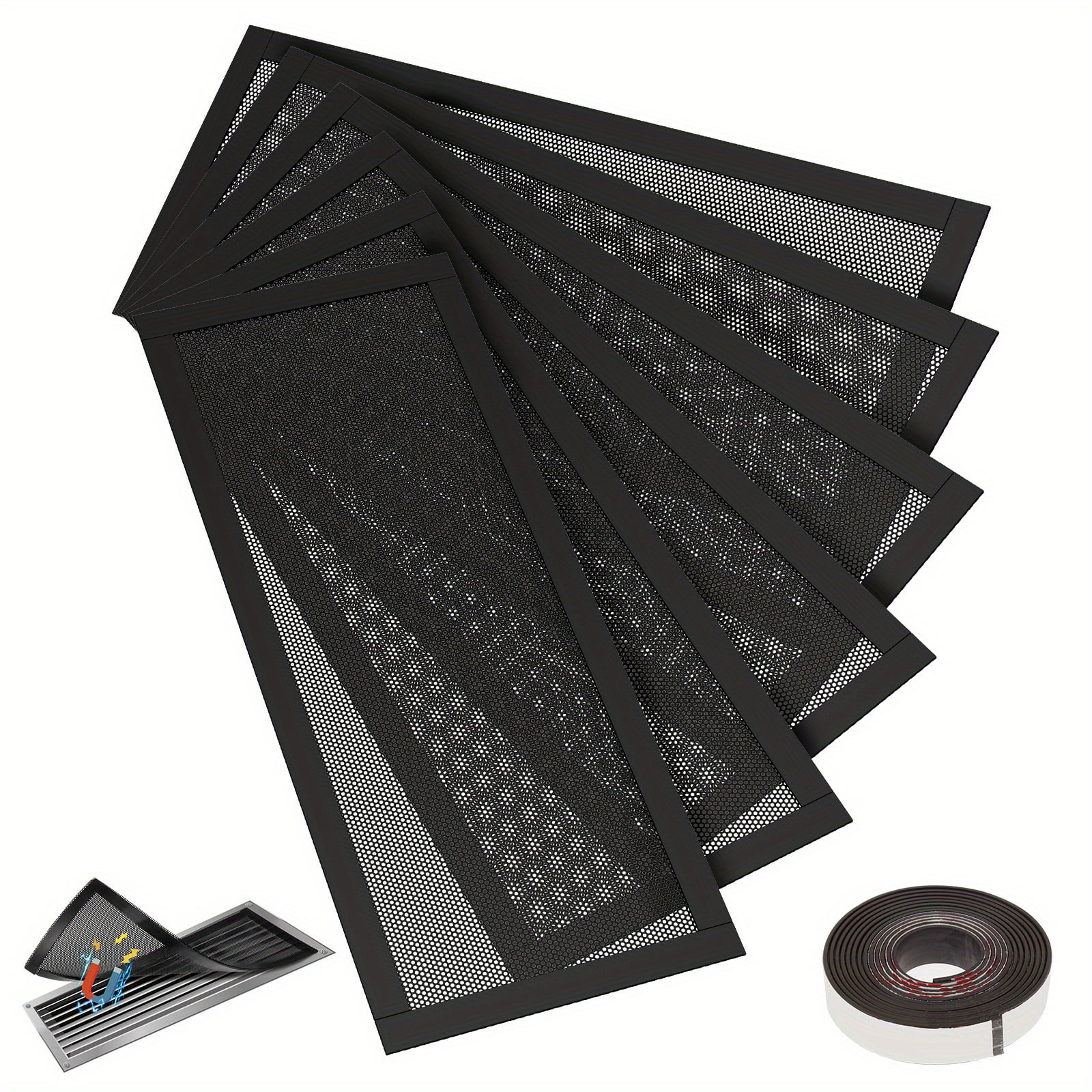 EASTIN Magnetic Vent Covers – 6 Pack 4x10 Inch Durable Mesh Screen for ...