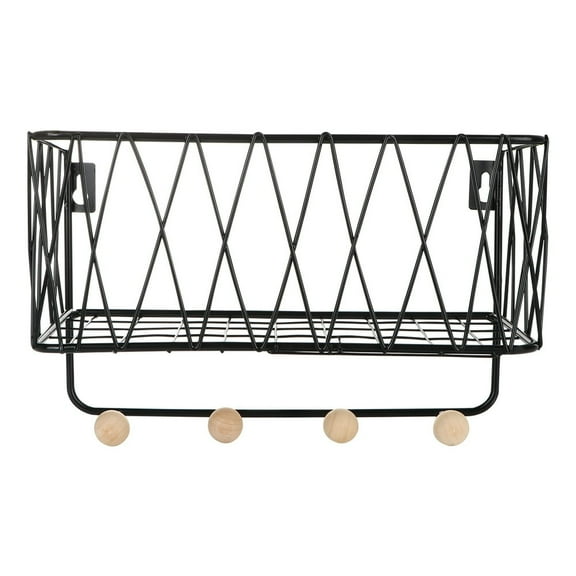 Christmas Tree Wall Shelf Storage Rack - Wooden Hanging Organizer ...
