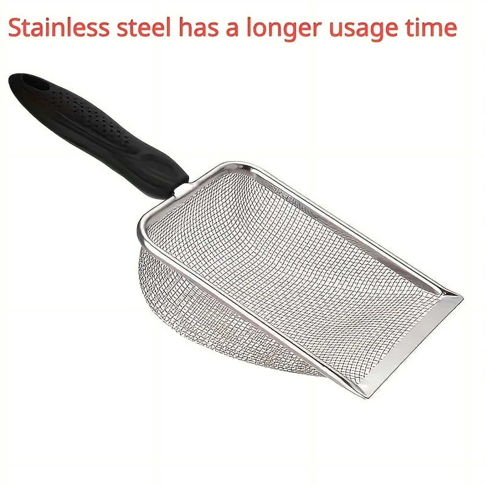 EASTIN Stainless Steel Cat Litter Scoop - Durable Easy-Clean Pet Waste ...