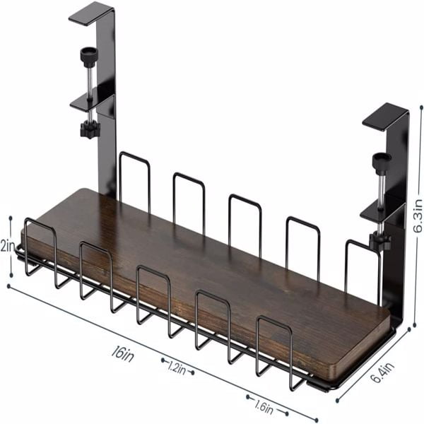 EASTIN Under-table cable manager wire and cable tray - Walmart.com