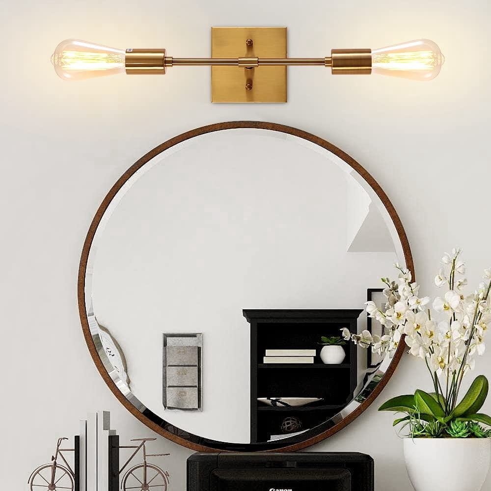 EASTIN Vanity Light Fixtures,Modern Wall Mounted Lamp Brushed Brass ...