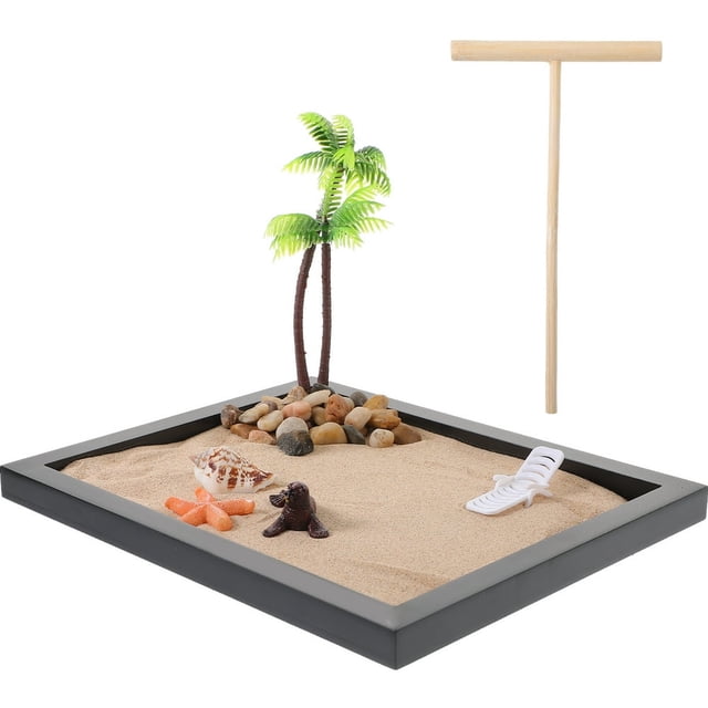 EASTIN Zen Garden Sand Beach Japanese Ocean Desktop Landscaping Table ...
