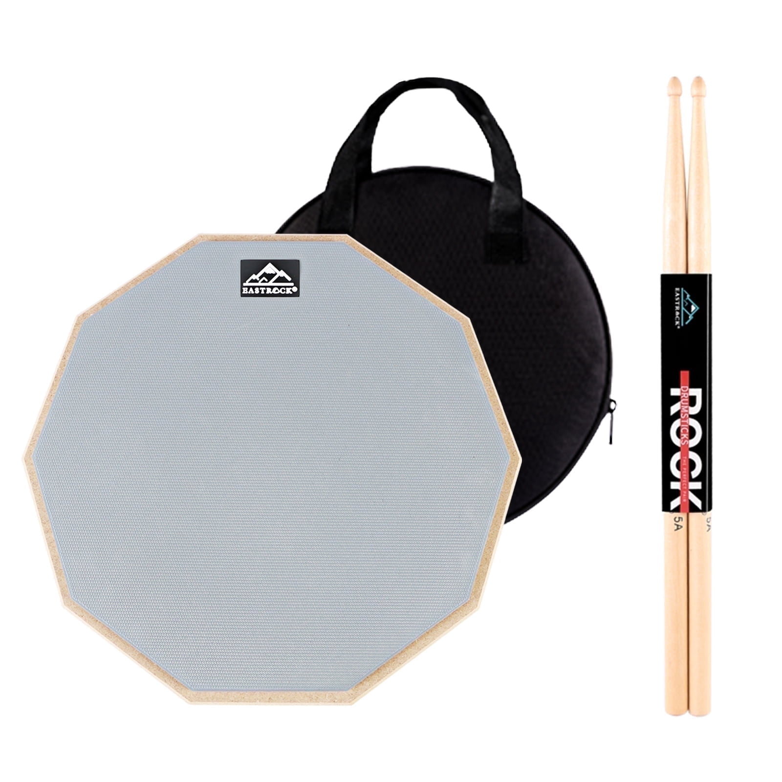 EASTROCK Drun Practice Pad 12 inch Double Silicone Surface Silent ...