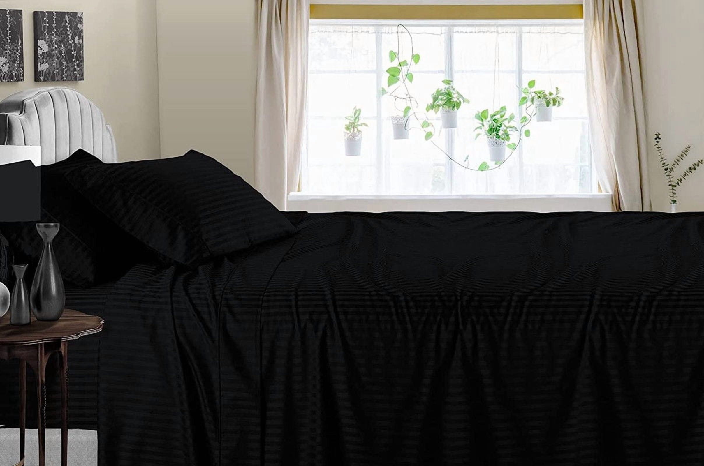 EASY BEDDING-100% Egyptian Cotton, 800 TC, 12" Deep Pocket Fitted Sheet ...