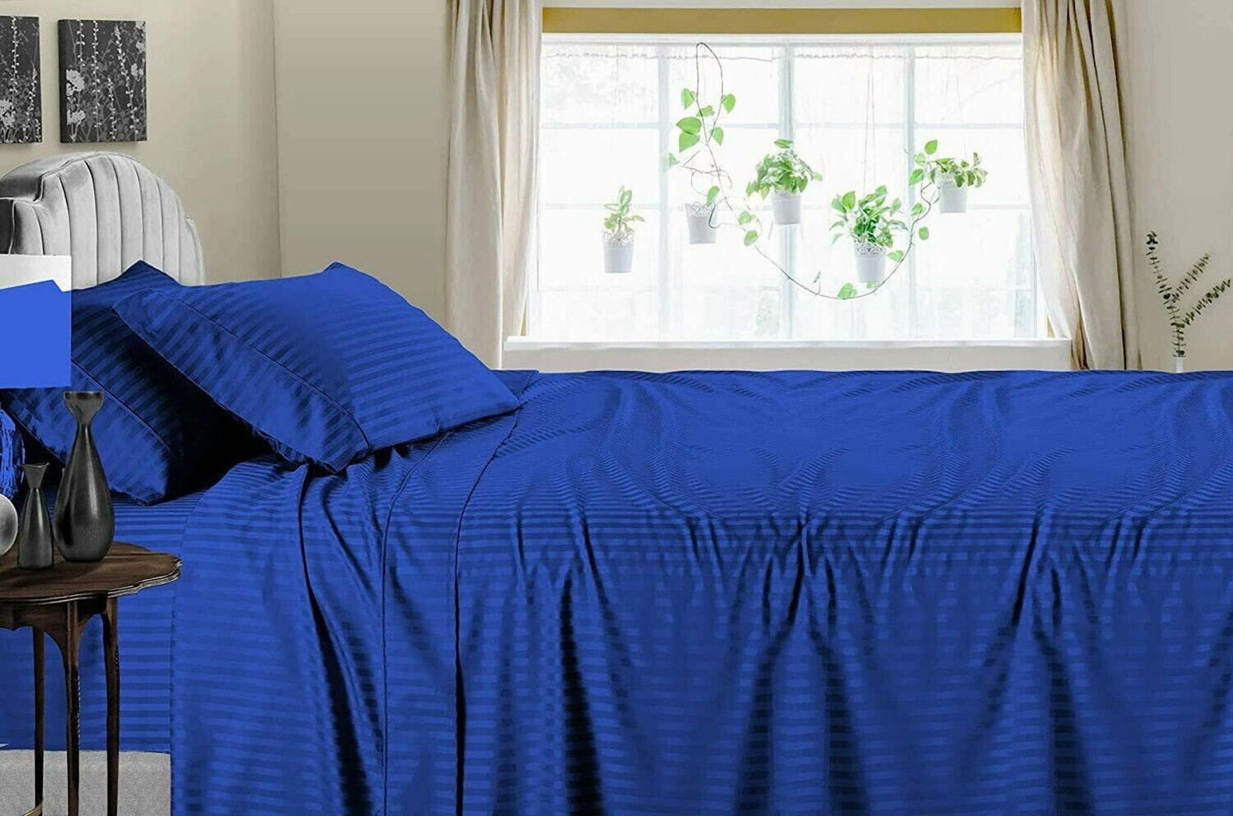 EASY BEDDING-100% Egyptian Cotton, 800 TC, 18" Deep Pocket Fitted Sheet ...